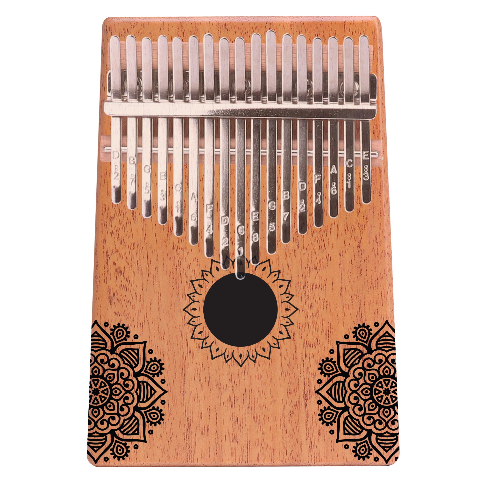 Mandala Style 17key Kalimba Lotus Carving Three-dimensional | Etsy UK