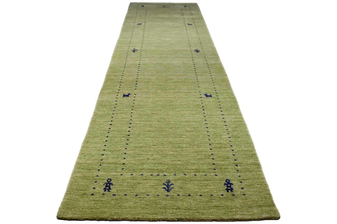 Green Runner Rug, Long Green Runner, Modern Hallway Rug, Kitchen Rug ...