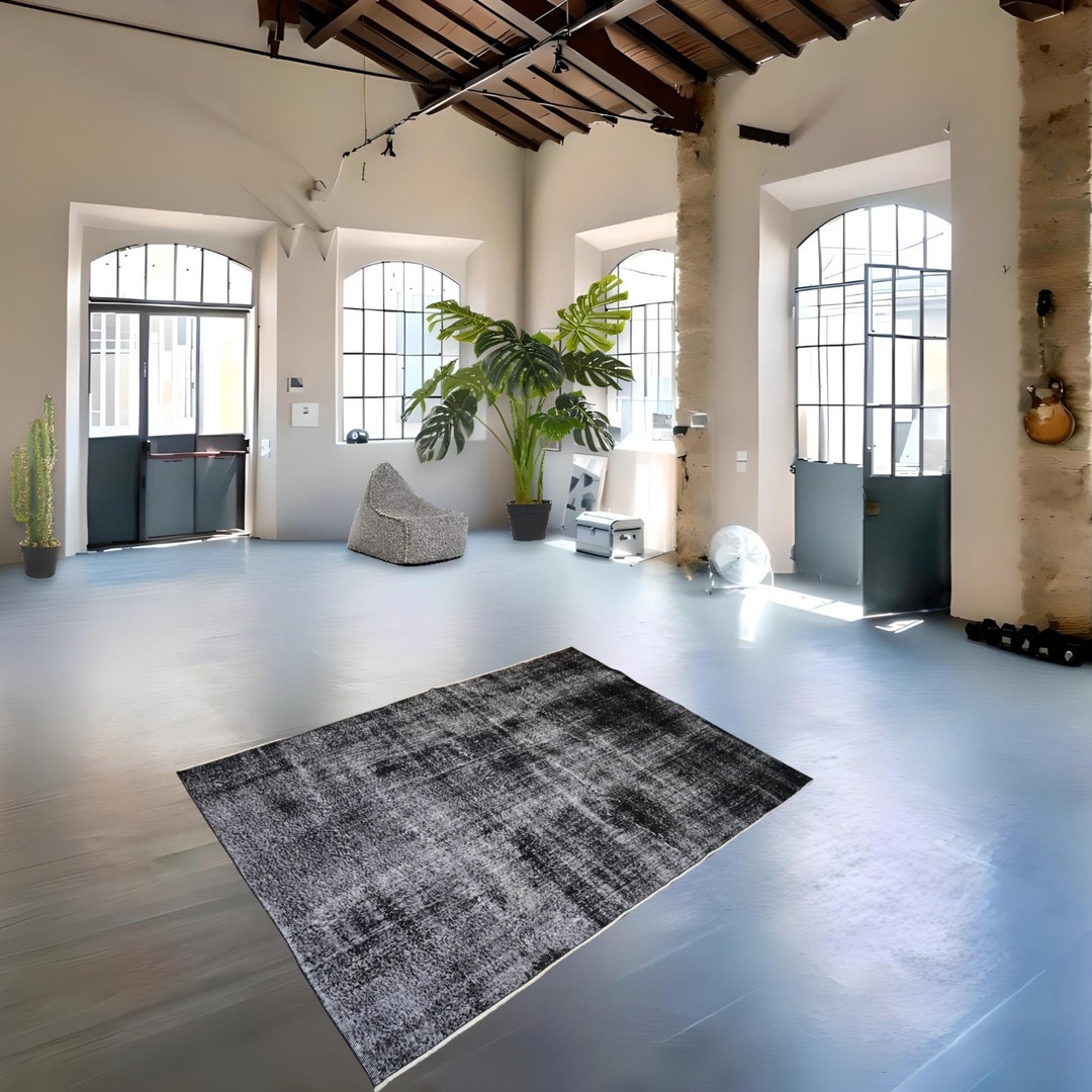 Super Vintage Handmade Worn Rug, Modern Vintage Rug, Handmade Rug ...