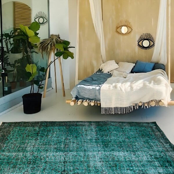 Turquoise Rug - Etsy