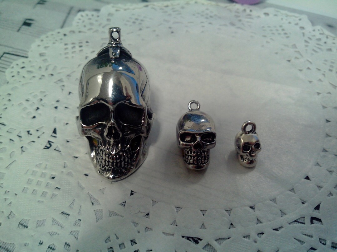 Silicone 3d-molds in the Form of Skulls of Different Shapes. Molds for Polymer Clay and Plastic ...