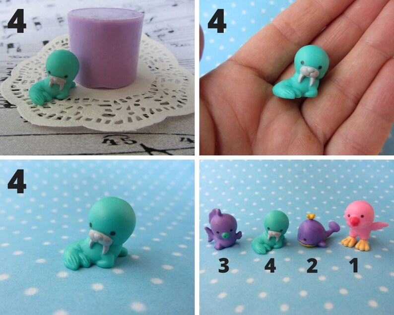 Silicone 3d-molds for Miniature Animals of Different Shapes and Sizes ...