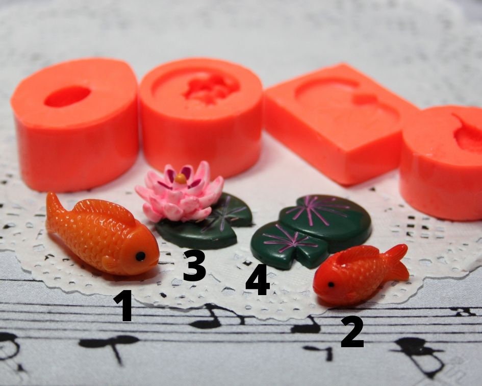 Silicone 3d-molds Miniature Fish of Various Shapes and Sizes. Forms for ...