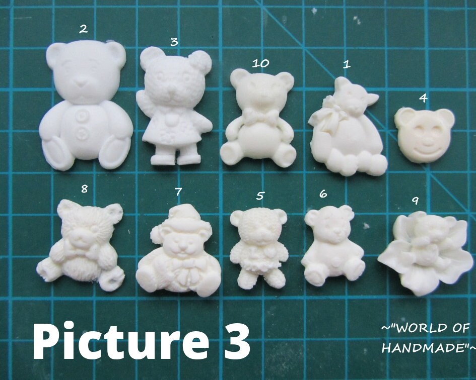 Silicone Forms for Scrapbooking in the Form of Teddy Bears of | Etsy