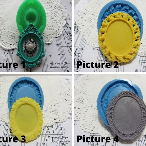 Silicone Molds in the Form of Frames for Cameos of Round - Etsy