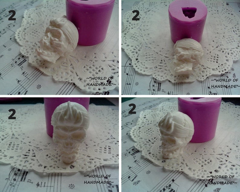 Silicone 3d-molds in the Form of Skulls . Molds for Polymer - Etsy