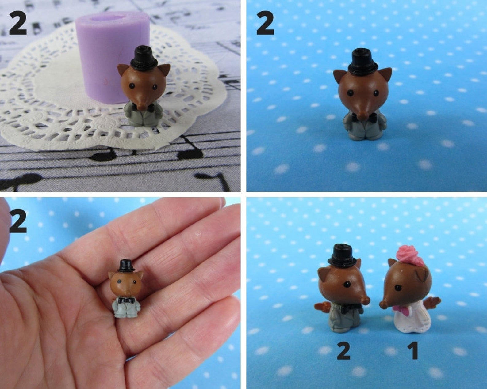 Silicone 3d-molds for Miniature Animals of Different Shapes and Sizes ...