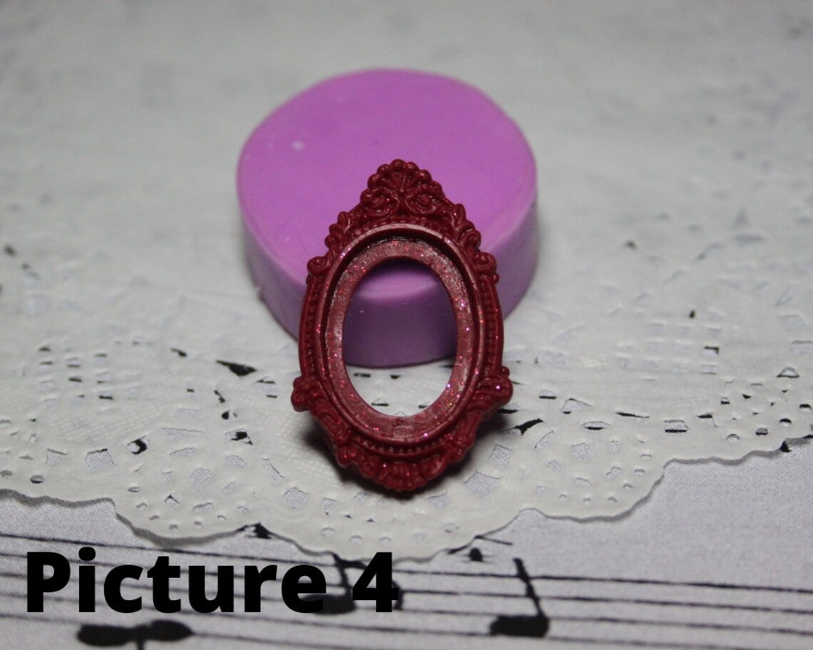 Silicone molds in the form of frames for cameos 25 18mm. | Etsy