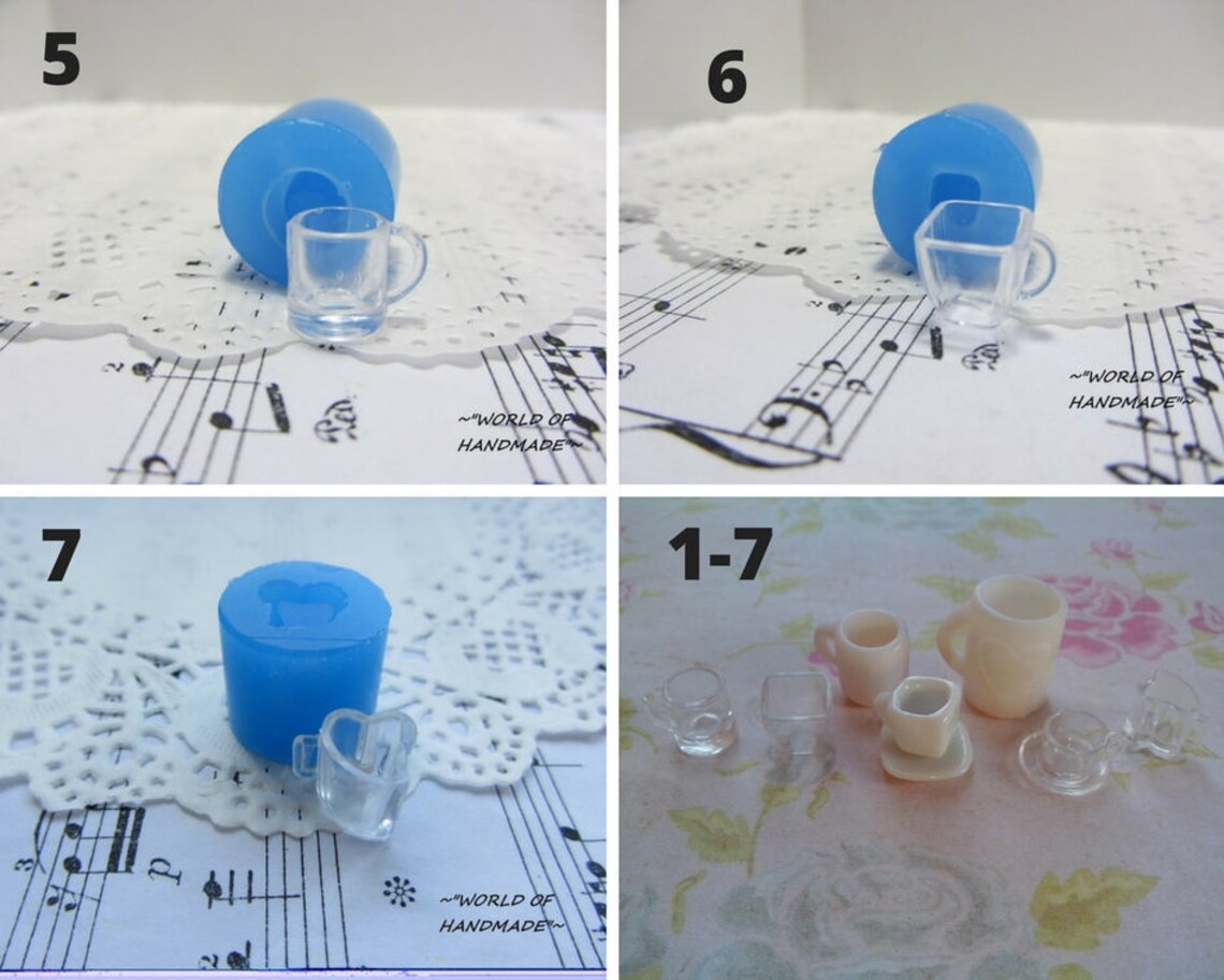 Silicone 3d-molds in the Form of Cups of Various Shapes and - Etsy