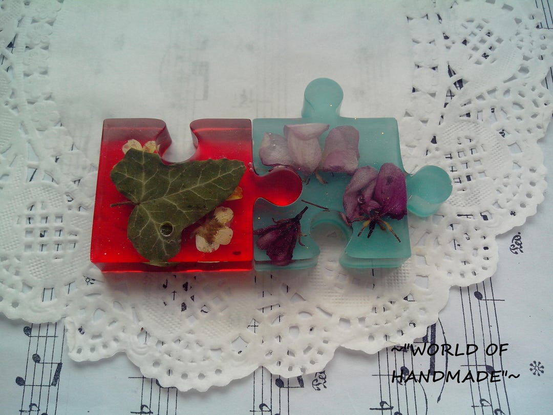Silicone Molds in the Form of Puzzles of Different Sizes (35-47, 22 ...
