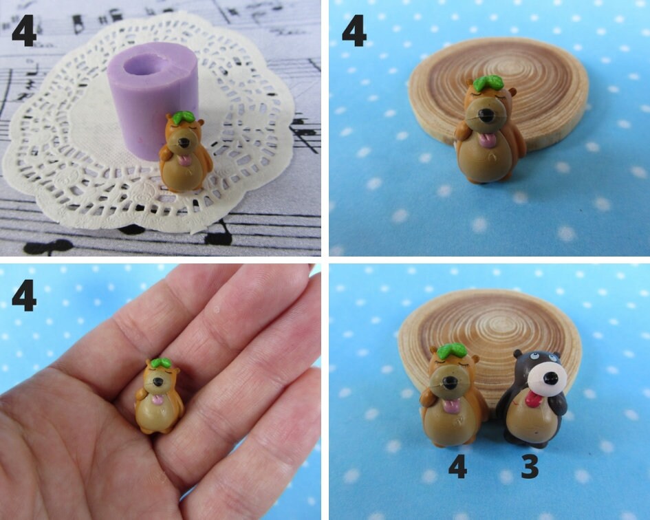 Silicone 3d-molds for Miniature Animals of Different Shapes and Sizes ...