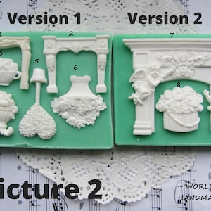 Silicone Forms for Scrapbooking in Vintage Style of Different Shapes ...