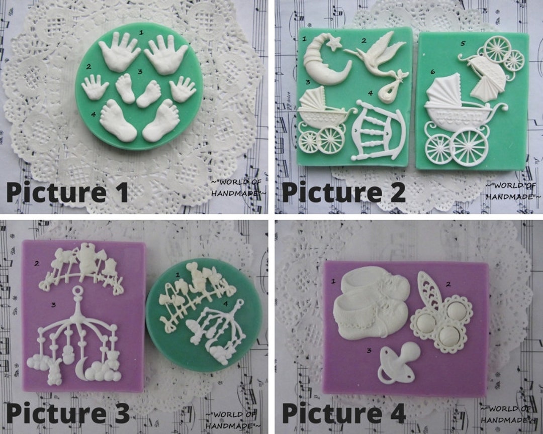 Silicone Forms for Scrapbooking on Children's Themes of Different ...