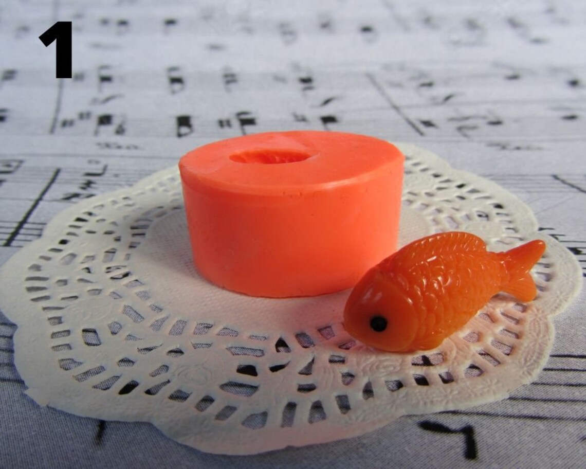 Silicone 3d-molds Miniature Fish of Various Shapes and Sizes. Forms for ...