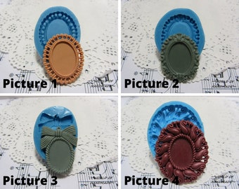 Silicone Molds in the Form of Frames for Cameos of Round | Etsy