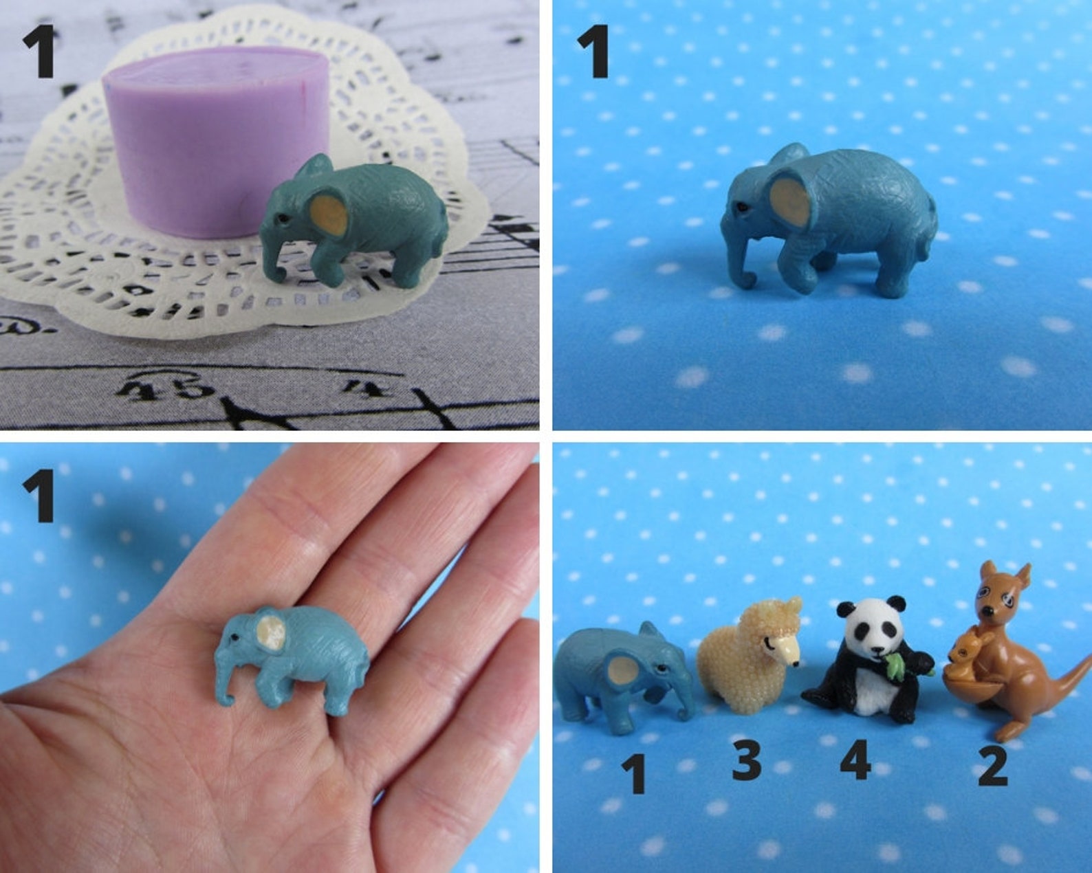 Silicone 3d-molds for Miniature Animals of Different Shapes and Sizes ...