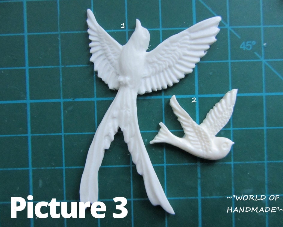Silicone Forms for Scrapbooking in the Form of Birds of Different ...