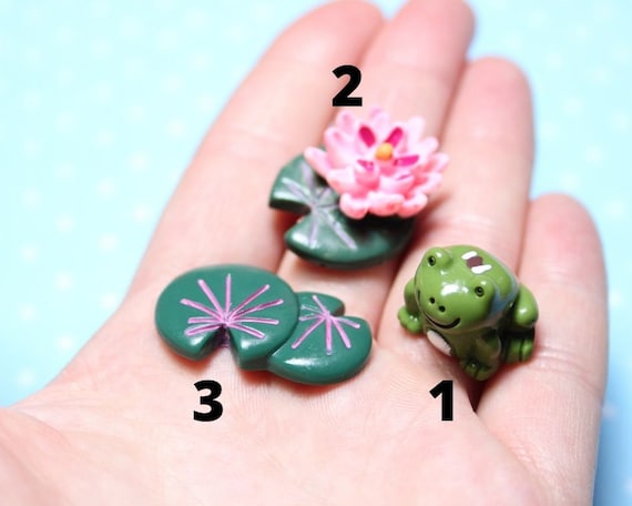 Silicone 3d-molds for a Miniature Frog and Lotus. Forms for - Etsy