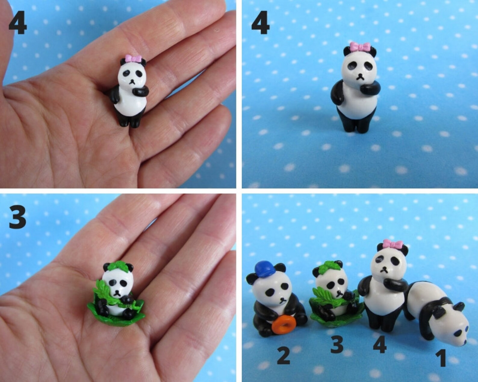 Silicone 3d-molds for Miniature Pandas of Different Shapes and Sizes ...