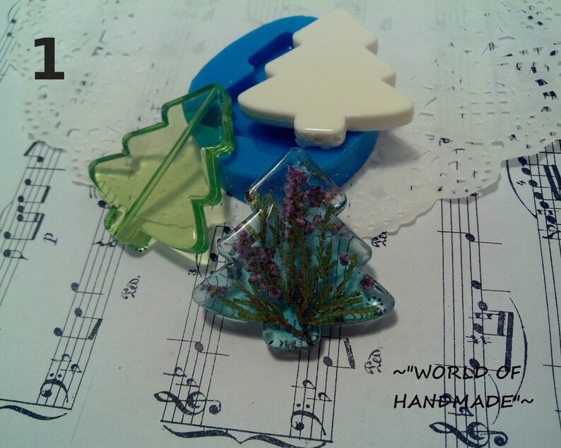 Silicone forms in the form of Christmas trees and snowflakes | Etsy