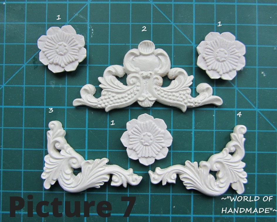 Silicone Molds for Scrapbooking in the Form of Corners, Curls and ...