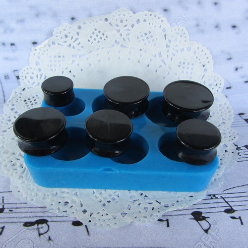 Silicone Mold Plugs 6 Sizes Round Tunnels Forms for - Etsy
