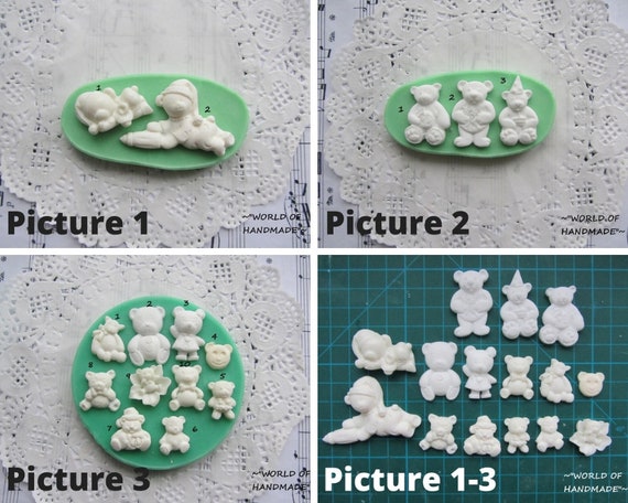 Silicone Forms for Scrapbooking in the Form of Teddy Bears of - Etsy