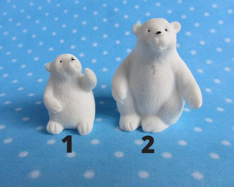 Silicone 3D-molds for miniature wite bears of different shapes | Etsy