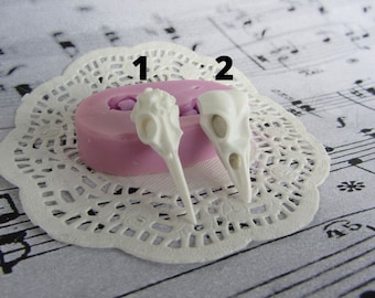 Silicone 3d-molds in the Form of Skulls of Different Shapes. Molds for Polymer Clay and Plastic ...