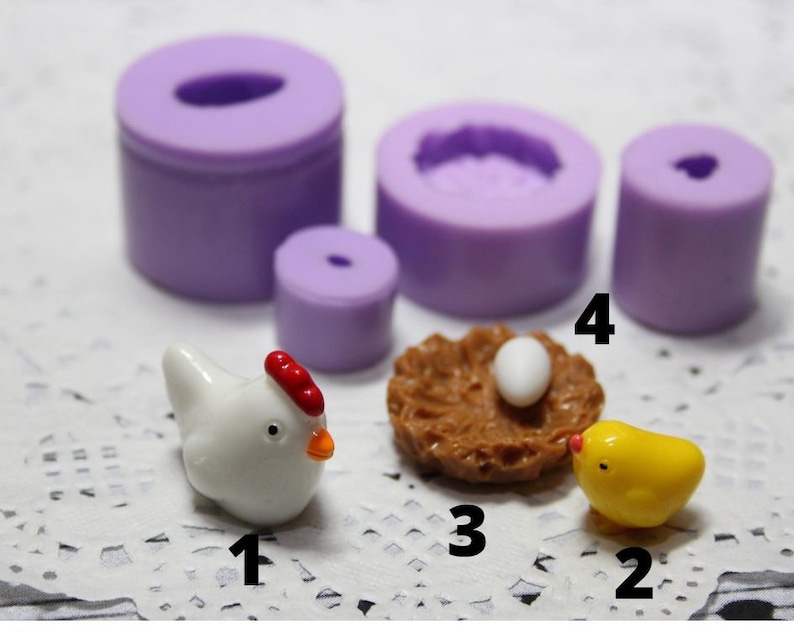 Silicone 3D-molds for miniature pets of different shapes and | Etsy