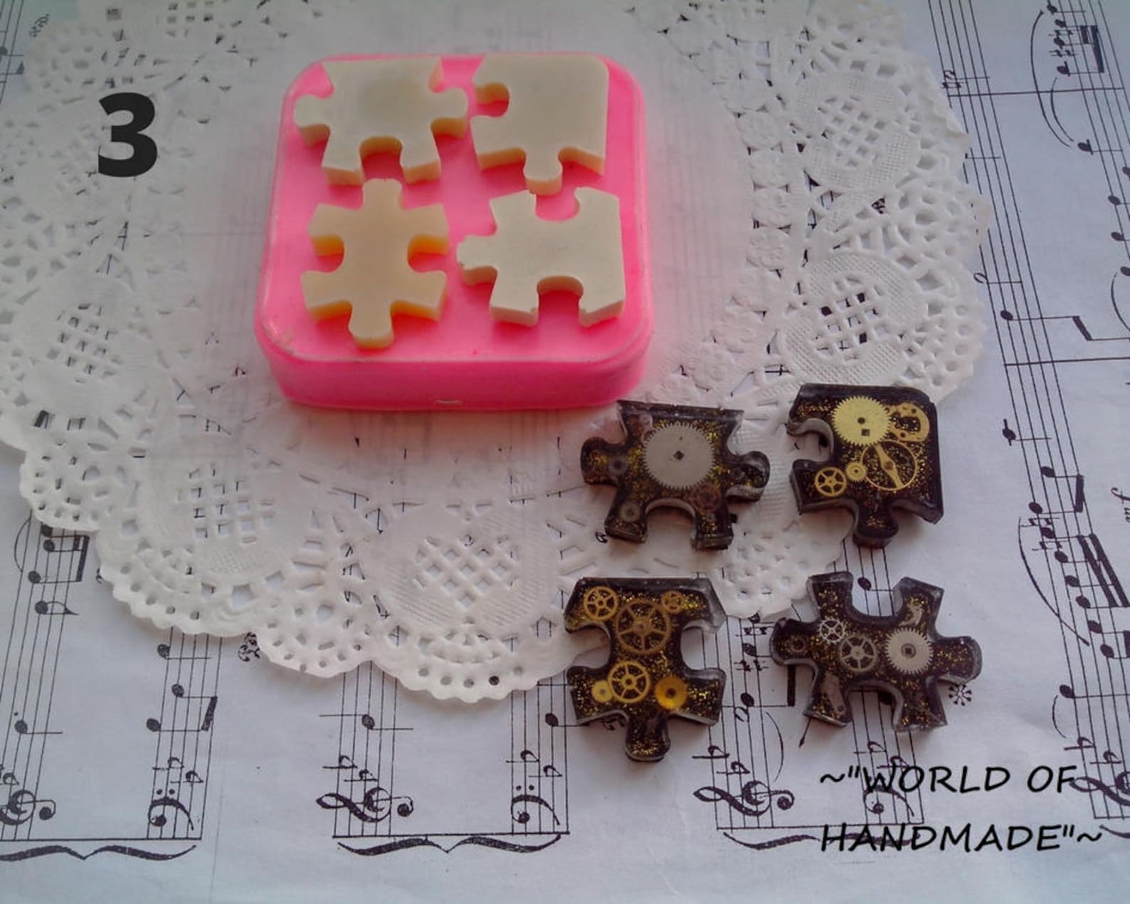 Silicone Molds in the Form of Puzzles of Different Sizes - Etsy