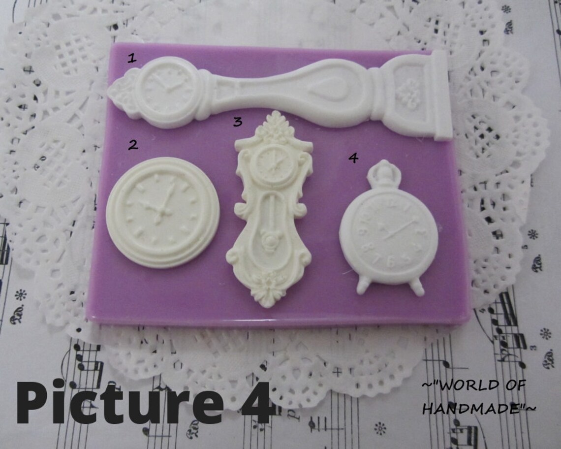 Silicone Forms for Scrapbooking in Vintage Style of Different Shapes ...