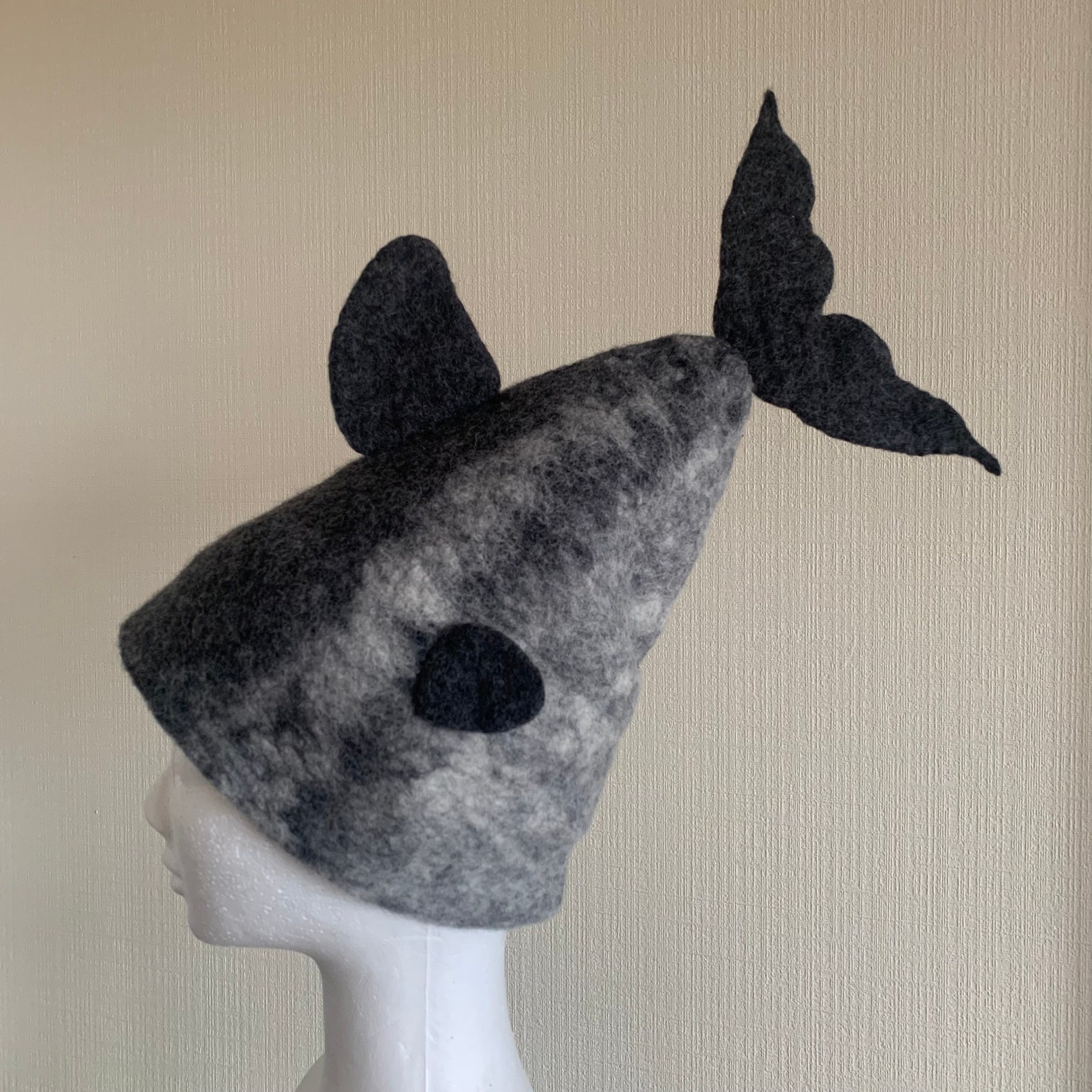 Sauna Hat Felted Fish Hat Handmade Fan Hat | Etsy