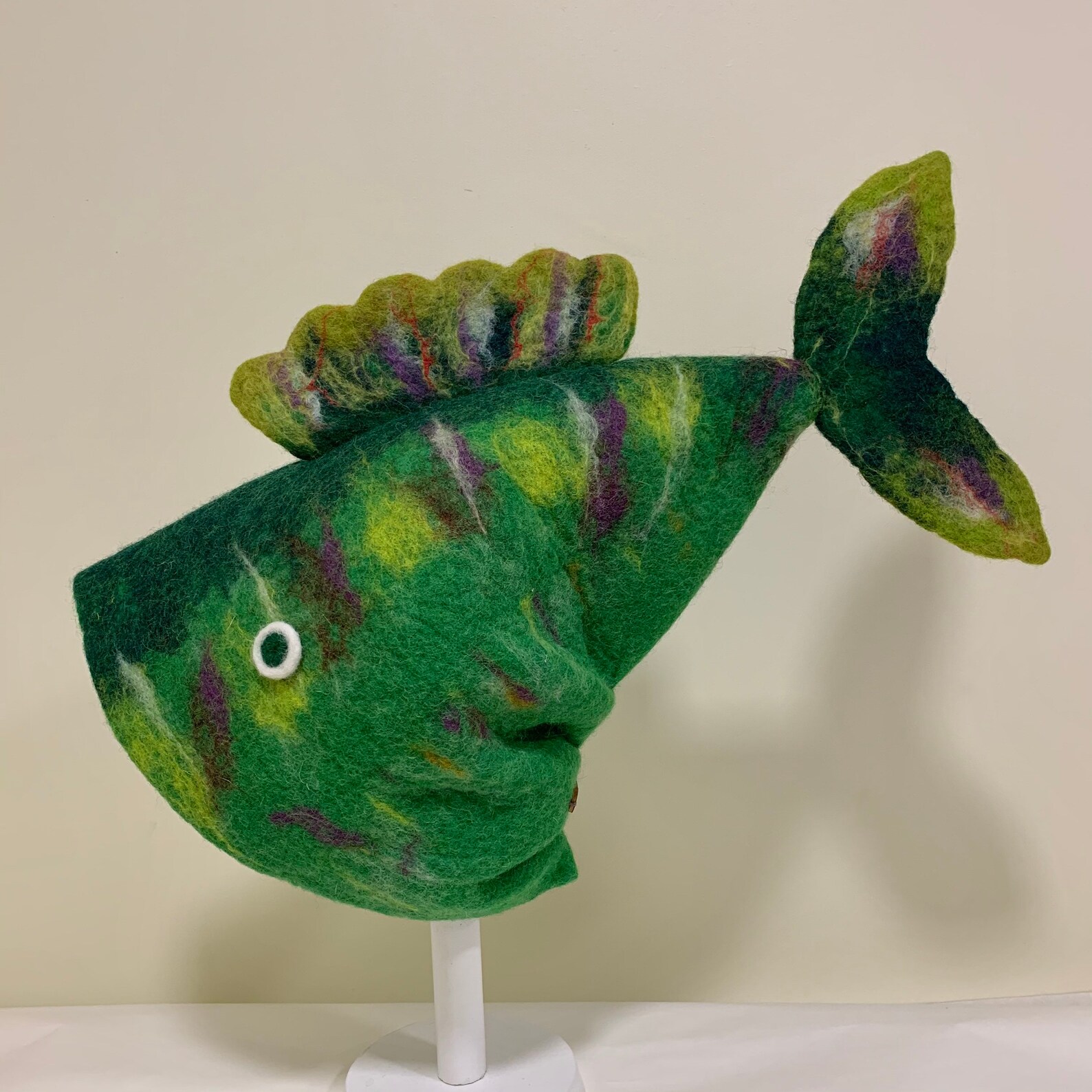 Sauna Hat Felted Fish Hat Handmade Fan Hat Coral Fish Hat | Etsy