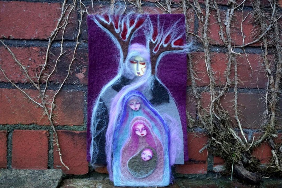 Ancestral Mother - Wool Felting - Maternal Bloodline - Feminine Art ...