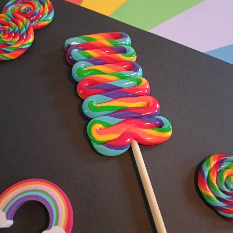 Rainbow Lollipop - Etsy