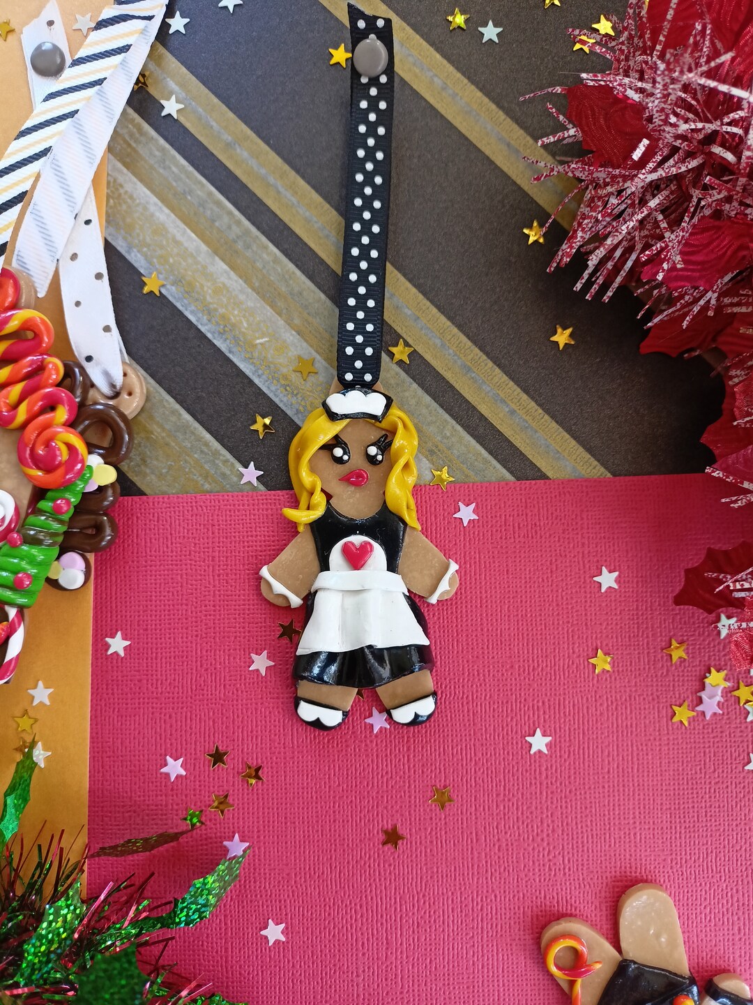 Gingerbread Man, Christmas Decoration Mademoiselle Gingerbread Maid ...