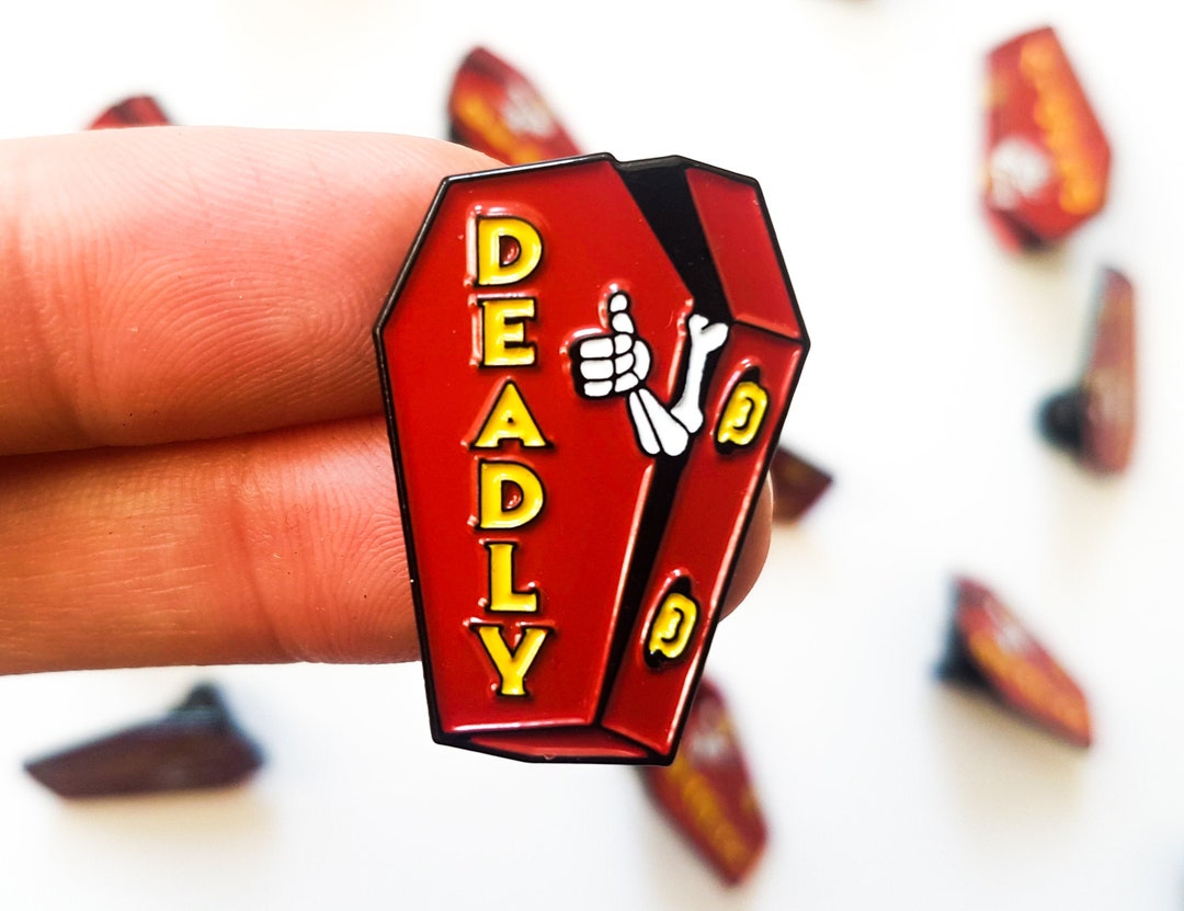 Deadly Coffin Skeleton Horror Newfoundland Soft Enamel Pin Vinyl ...