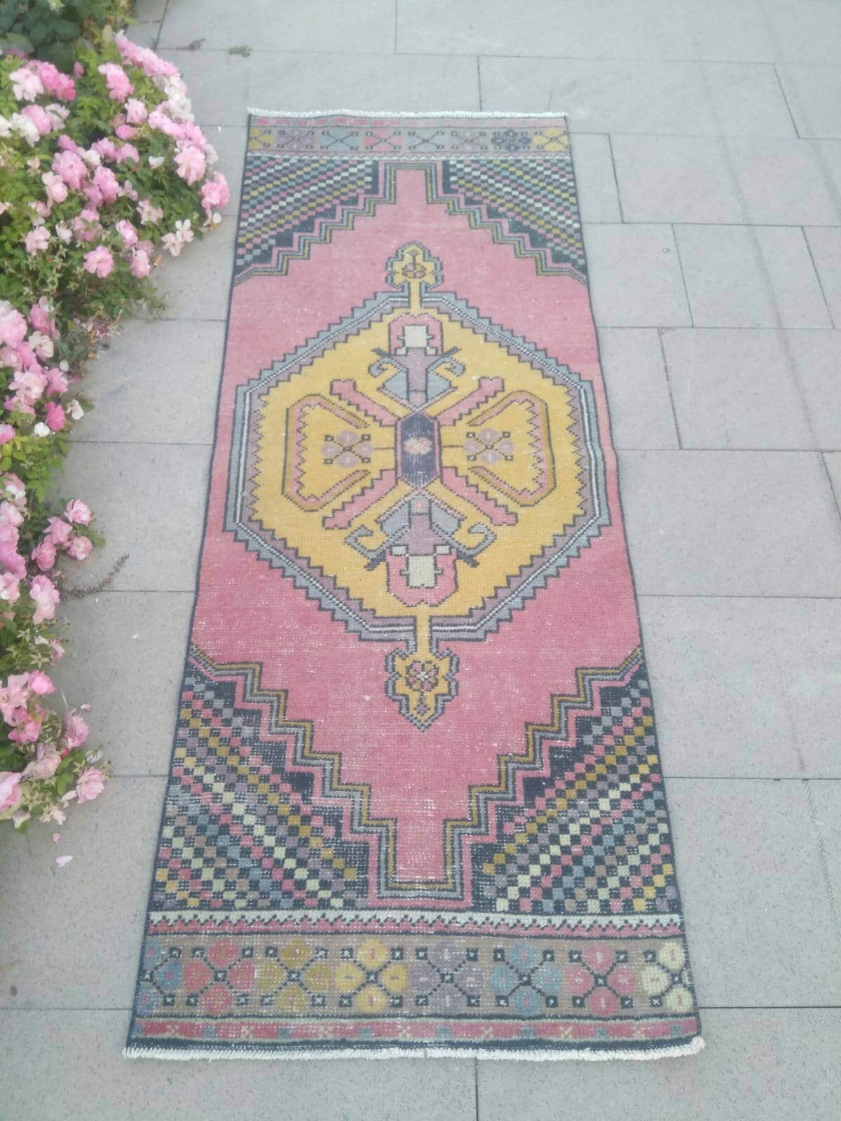 Vintage runner rug hallway rug kitchen rug runner vintage | Etsy