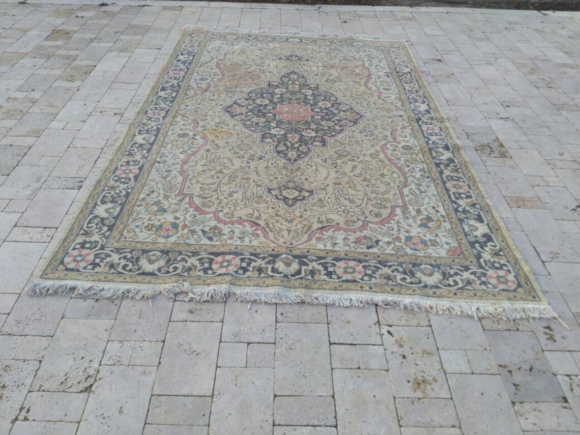 Vintage Large Area Rug Large Turkish Rug Large Oushak Rug - Etsy