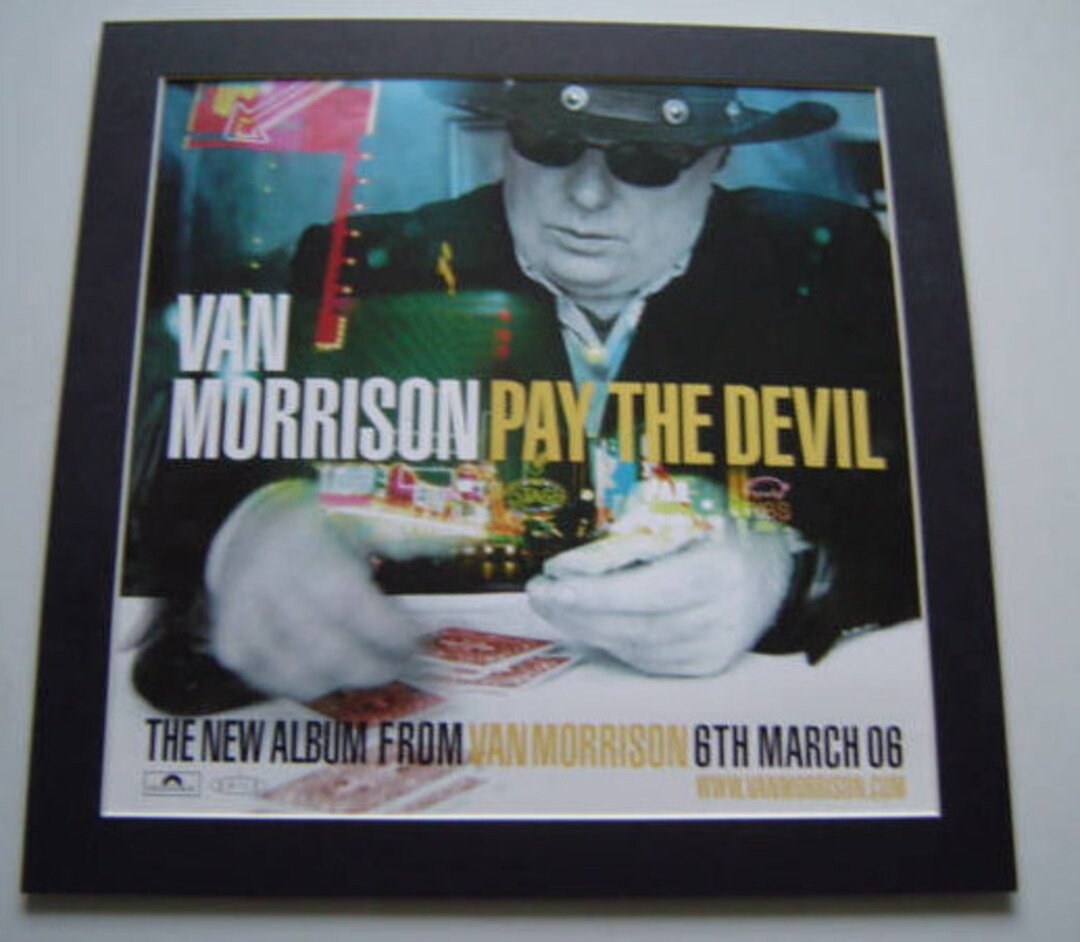 Van Morrison paga el póster del diablo en un montaje hecho a - Etsy España