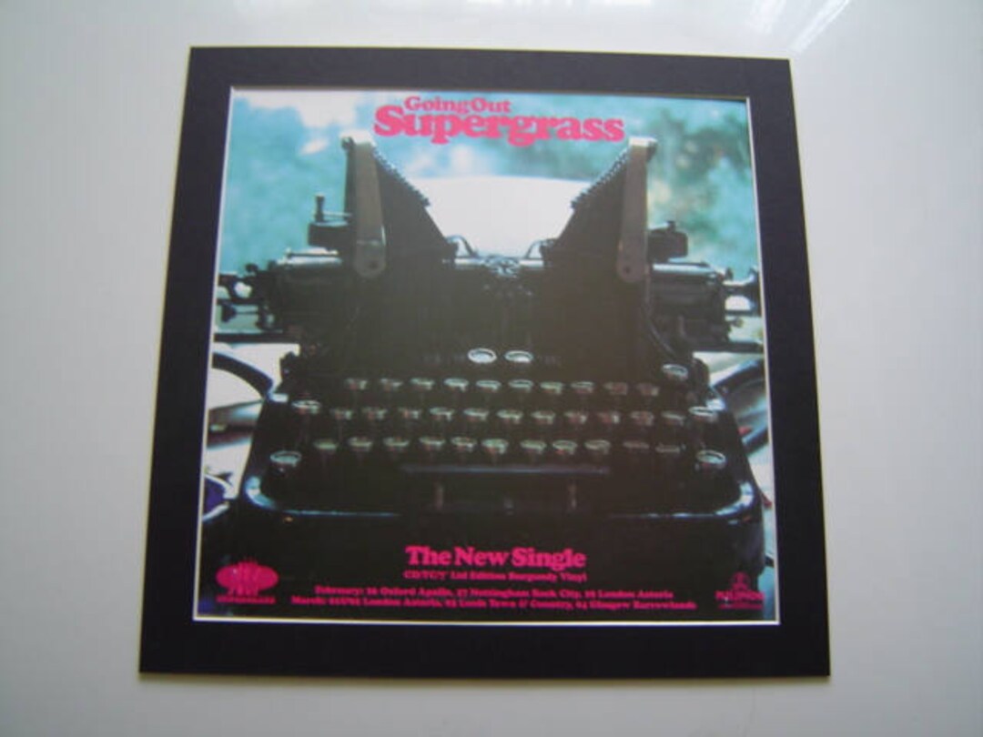 Supergrass Going Out Original Poster in A Custom Made Mount - Etsy