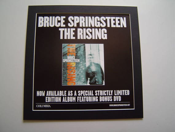 Bruce Springsteen the Rising Poster in A Custom Made Mount | Etsy