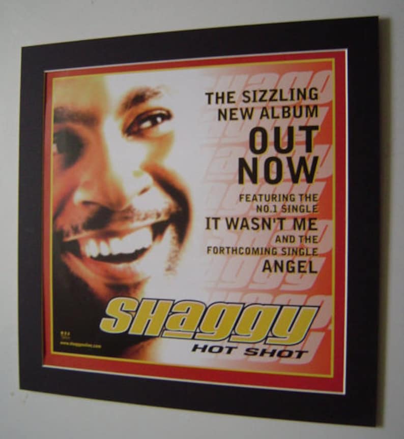 Shaggy Hot Shot Poster in A Custom Made Mount Ready to Frame - Etsy