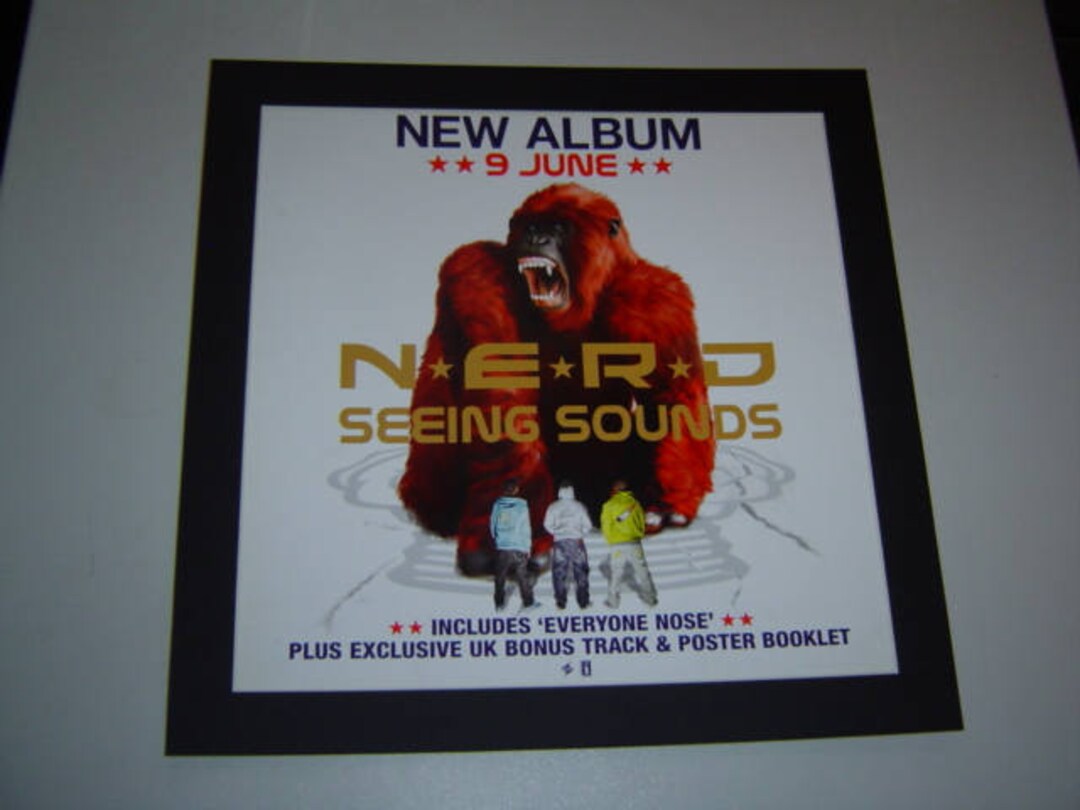 NERD N.E.R.D Seeing Sounds Original Poster in A Custom Made - Etsy