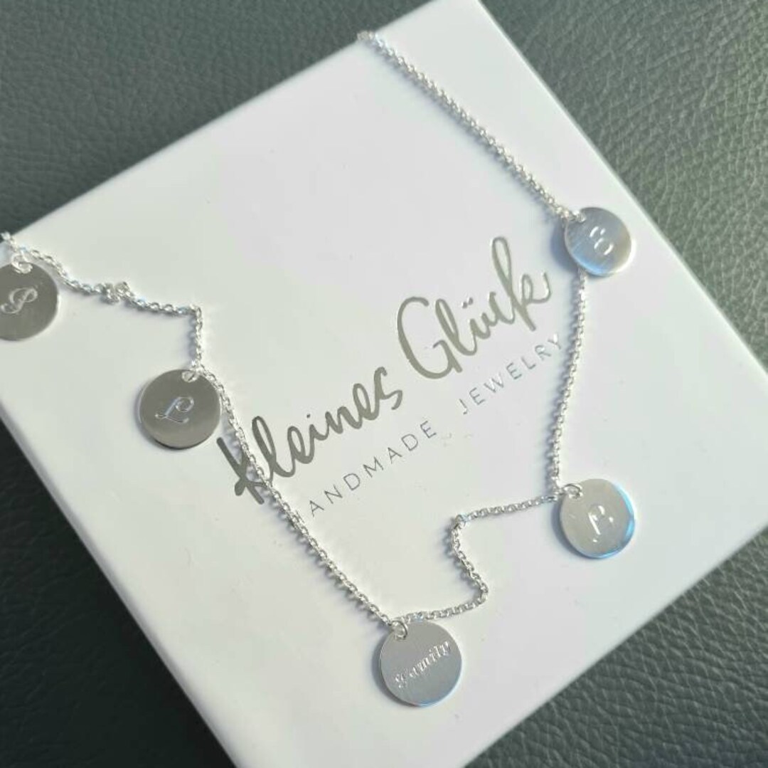 Family Chain 925 Silver Chain of Plates Personalized - Etsy