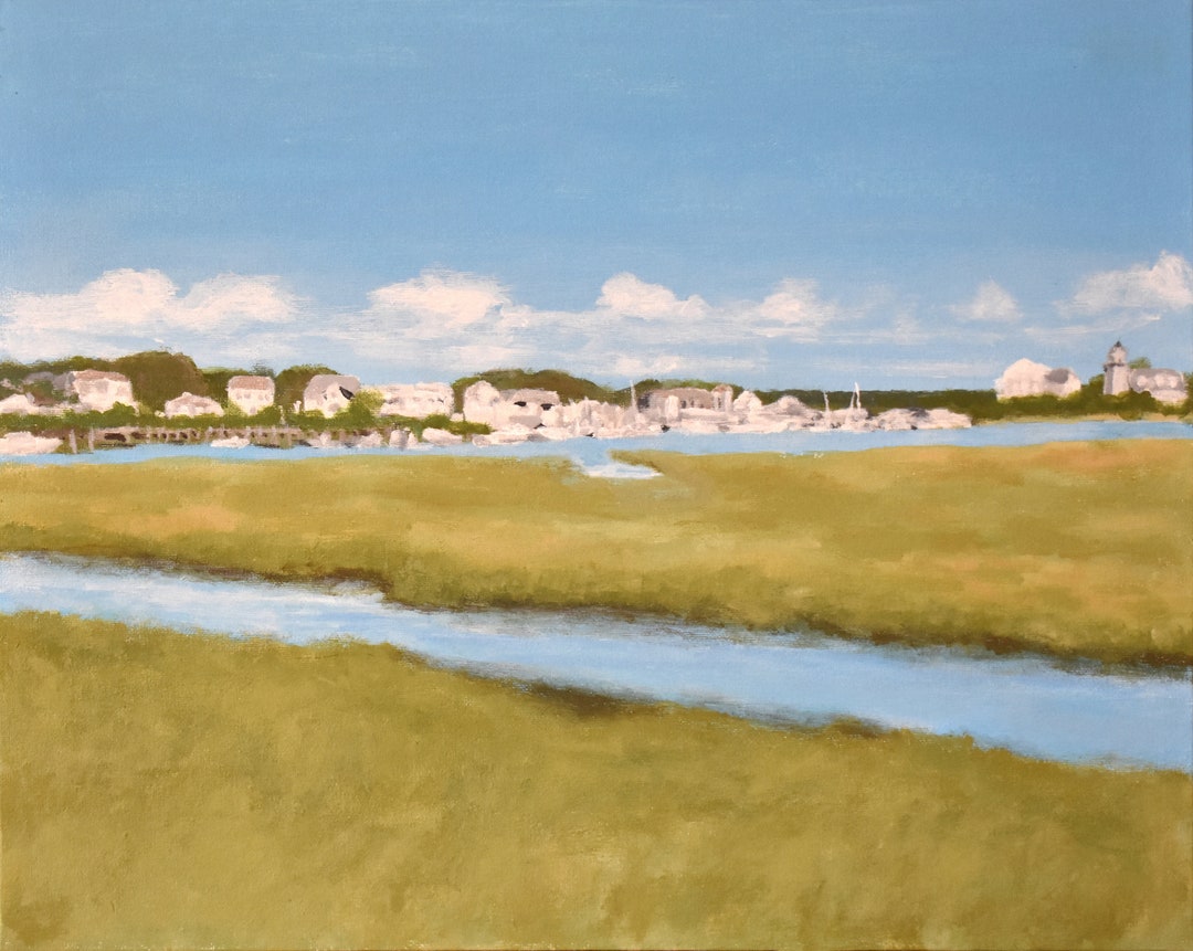 End of Summer, Point Judith Pond Painting - Etsy