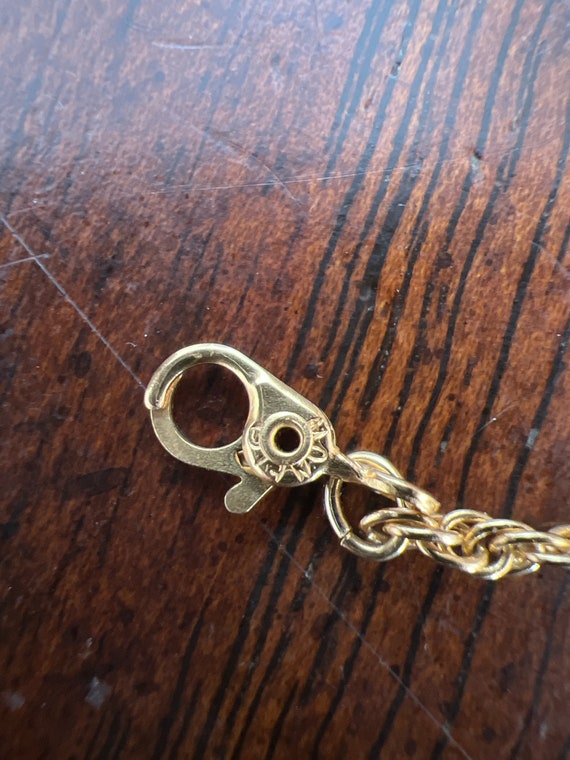 Vintage Early 1970’s Monet 1” Rhinestone Heart on 18”… - Gem