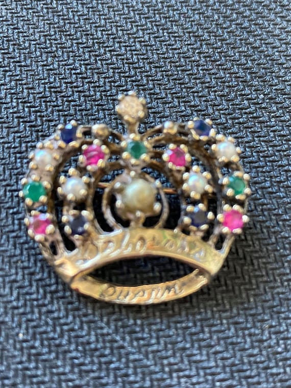 crown pin queen pin - Gem