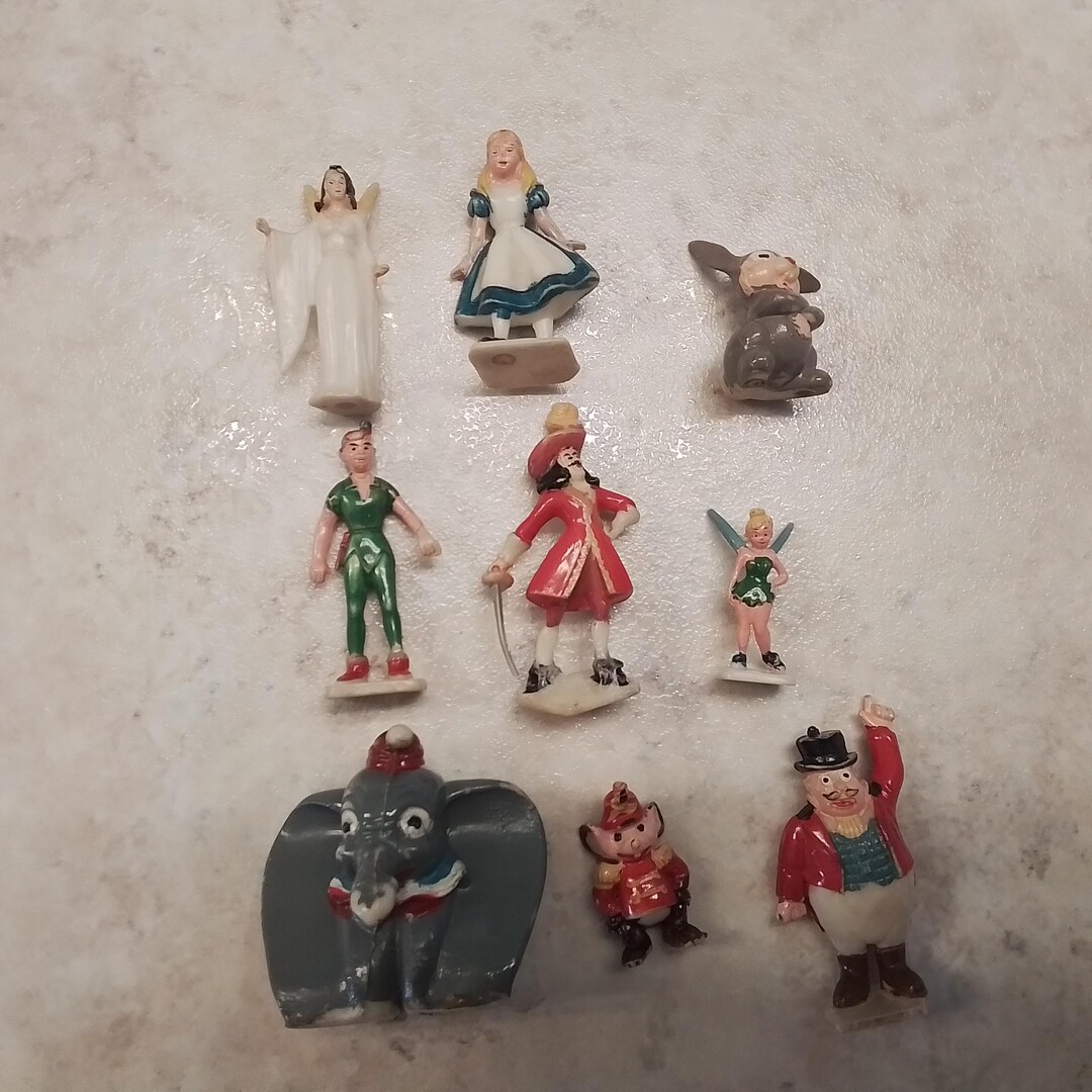Vintage 1960s Disneykins, Peter Pan, Dumbo, Alice, Marx Toys - Etsy